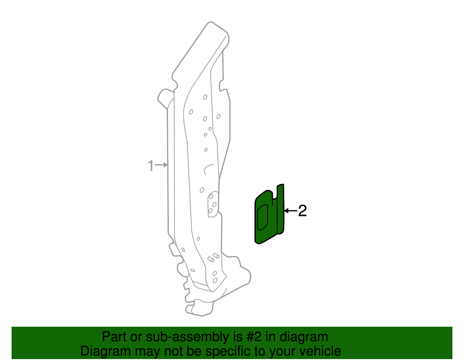 2015-2024 Nissan Murano Pillar Reinforced Reinforced Plate 76227-5AA0A ...