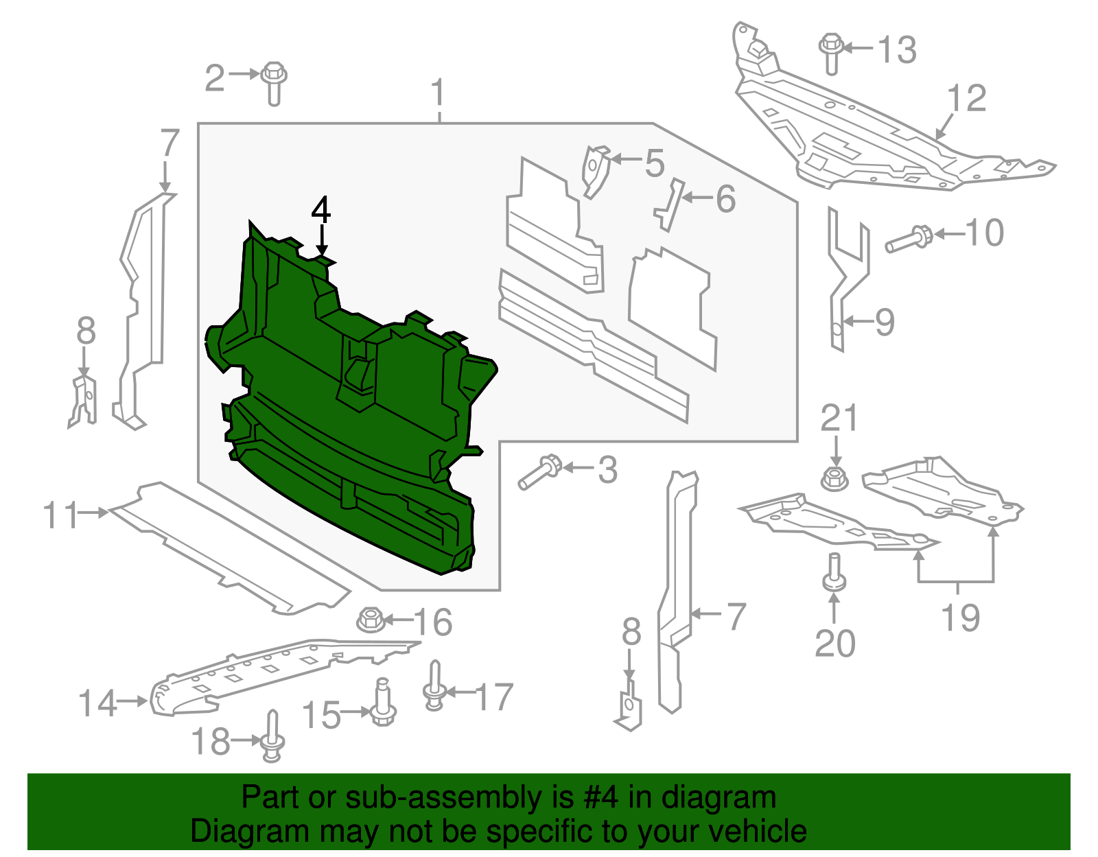 Genuine OEM Ford Part - Opening Panel FA1Z-8B455-A | Genuine OEM Ford ...