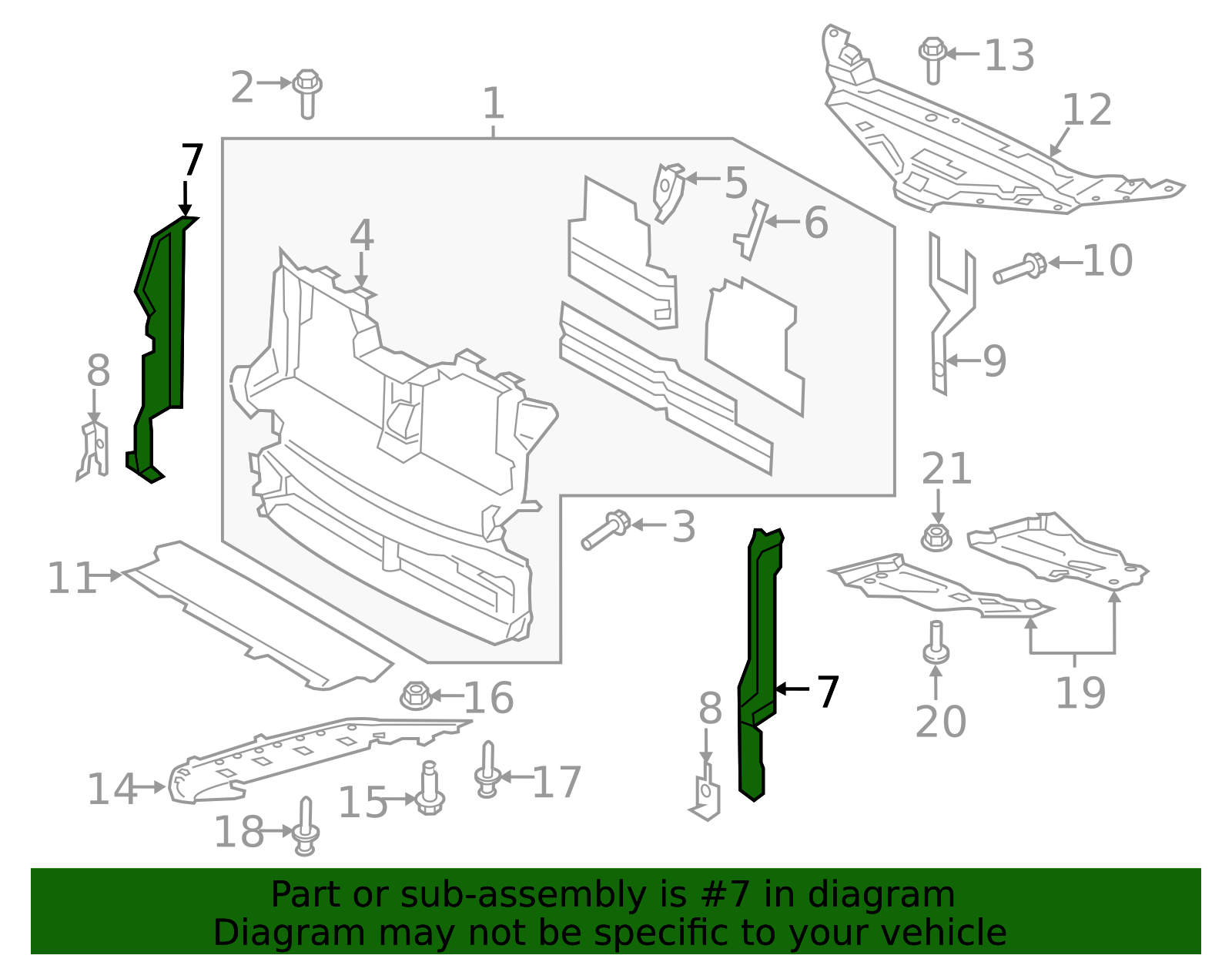 F2GZ-8348-B - High-Quality Side Seal for 2015-2024 Ford | AutoNation Parts