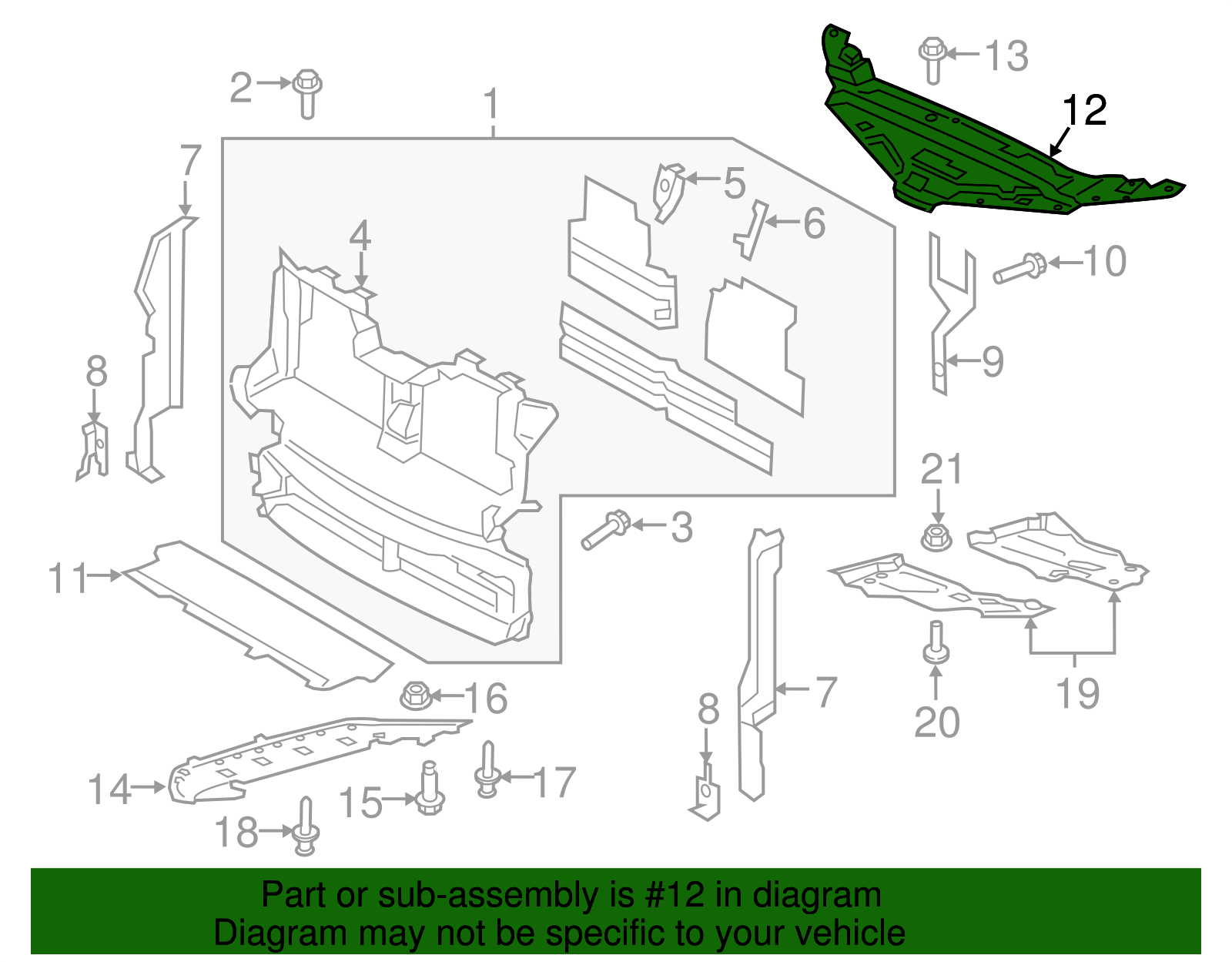 2016-2023 Lincoln Sight Shield KA1Z-16A238-B | Ford OEM Parts Outlet