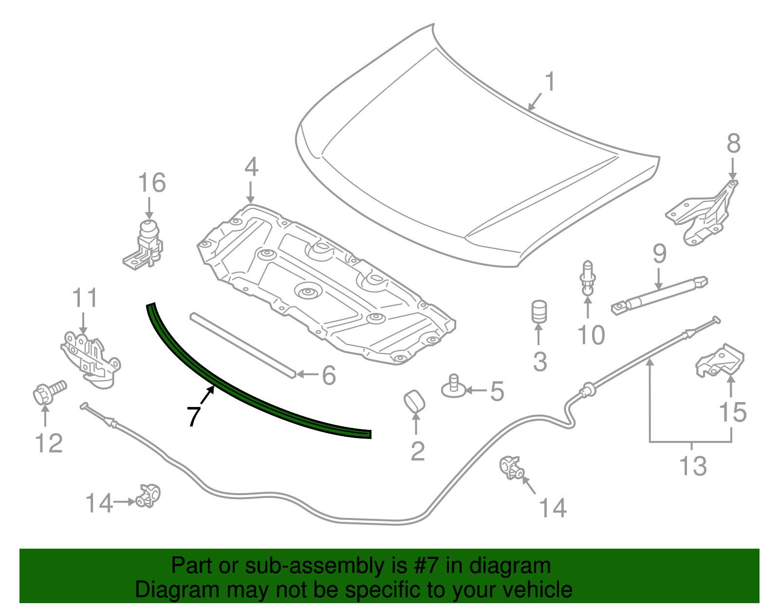 65820-6GW0A - Front Weather-Strip 2018-2020 Infiniti QX80 | Infiniti of ...
