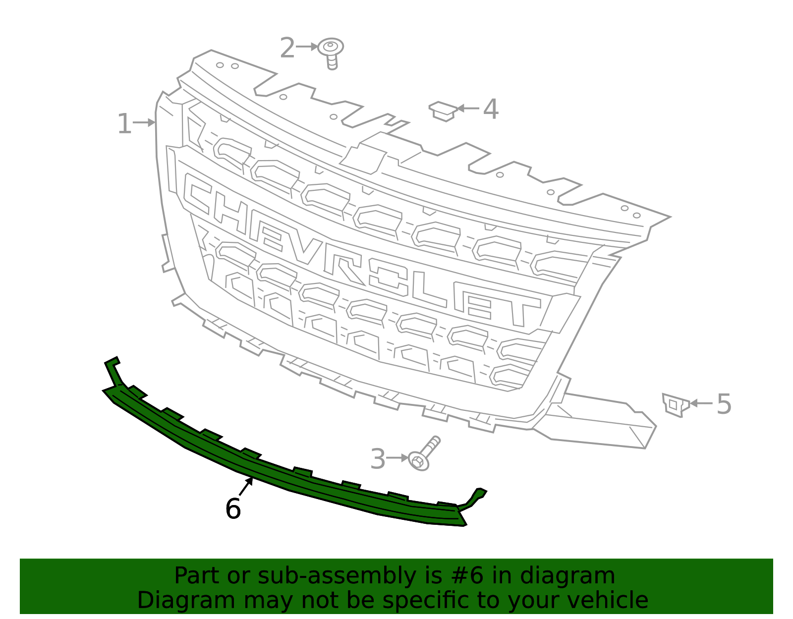 2019-2022 Chevrolet Colorado Front Bumper Fascia Seal 84344891 | Shop ...
