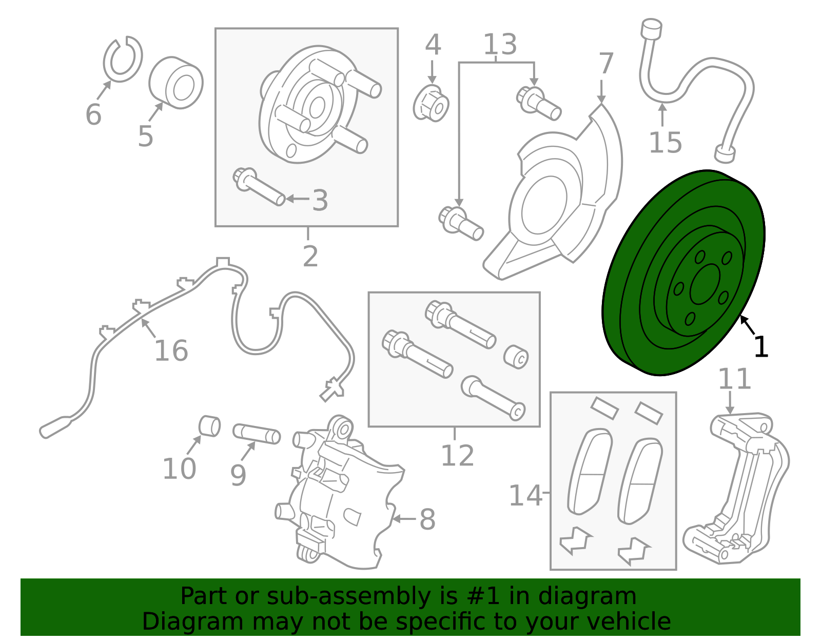 2007-2015 Ford | Rotor | 7U2Z-1V125-EE | Walls' Ford Parts
