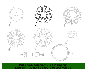 2023-2025 Toyota RAV4 Wheel Disc 42611-0R560 | Toyota Parts Center