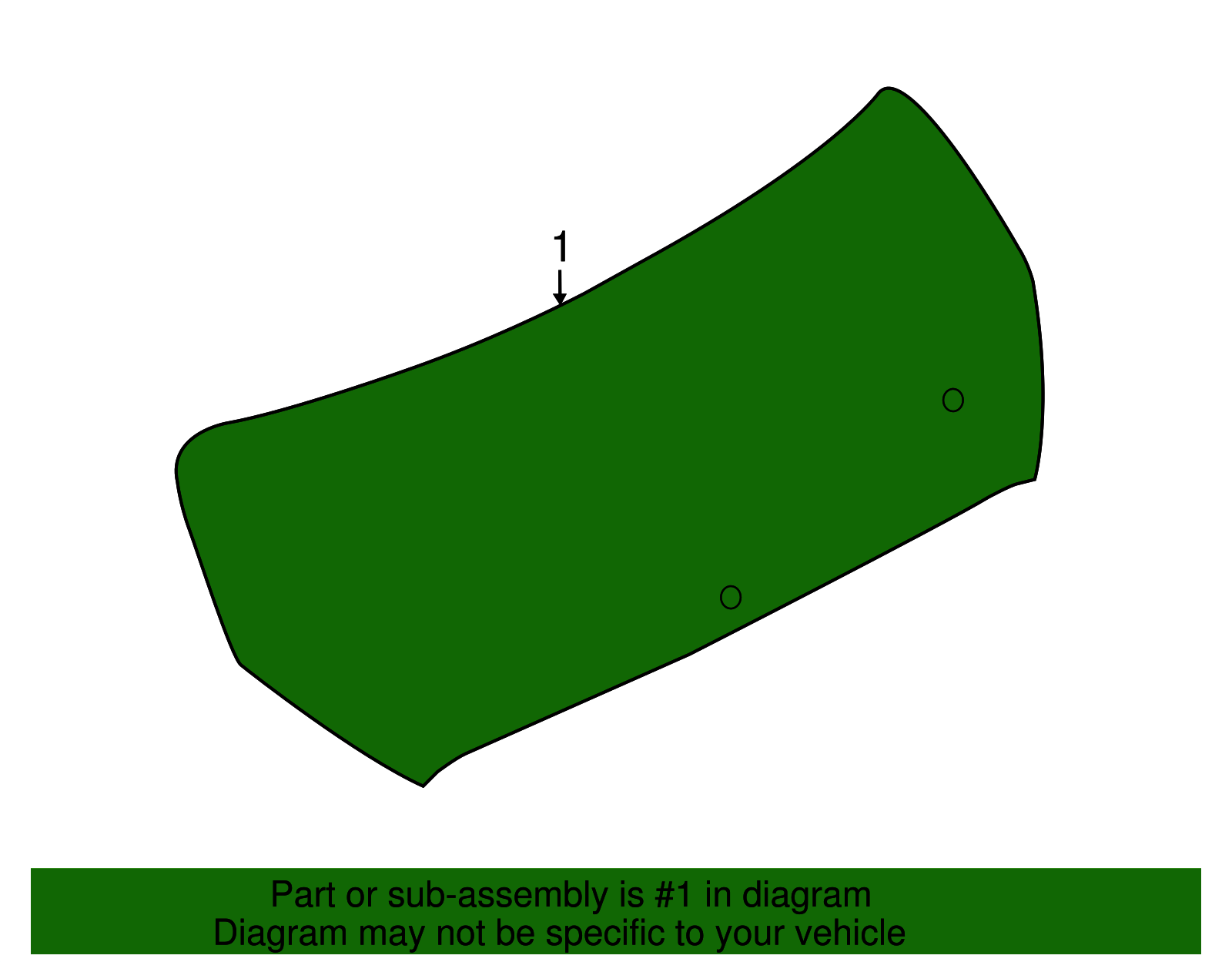 2023-2024 Nissan Murano Lift Gate Glass 90300-5AA0C | Bill Kay Nissan Parts