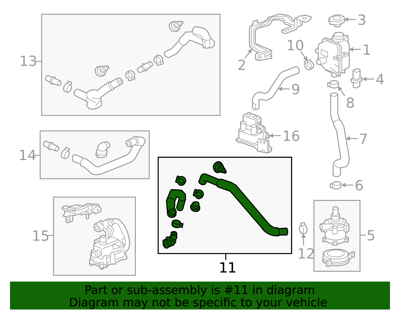 2022-2023 Chevrolet High Voltage Battery Coolant Cooler Inlet Hose ...