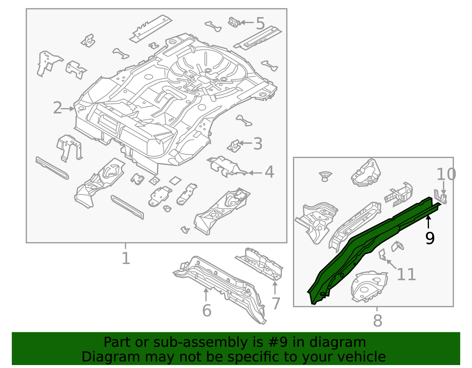 2012-2018 Ford Focus Frame Side Member CP9Z-5810456-A | Ford OEM Parts ...
