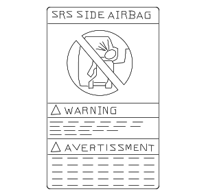 1997-2005 Nissan Air Bag Label 98590-79910 | Kline Nissan