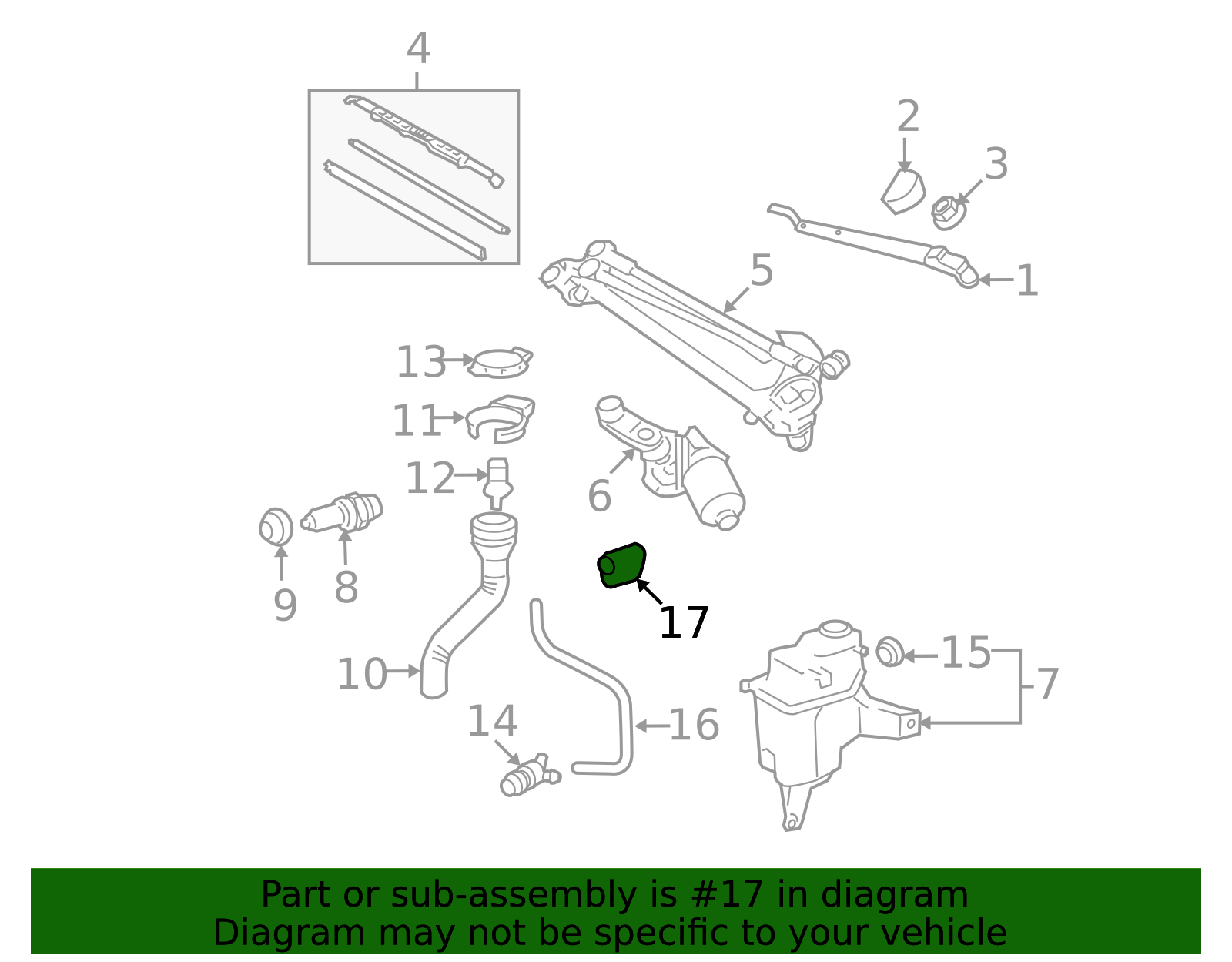 2006-2011 Toyota Windshield Hood Nozzle 85381-30180 | Toyota Parts Center