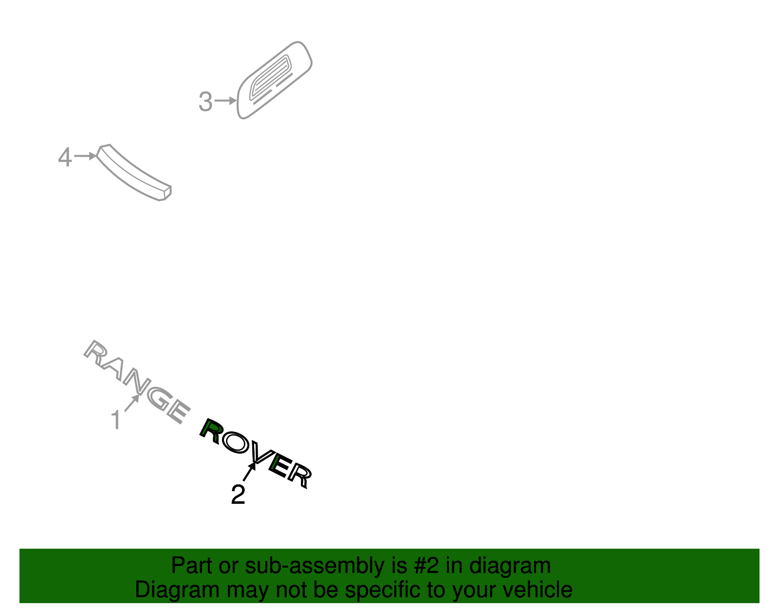 Genuine Hood Emblem for 2014-2022 Land Rover Range Rover Sport | Land ...