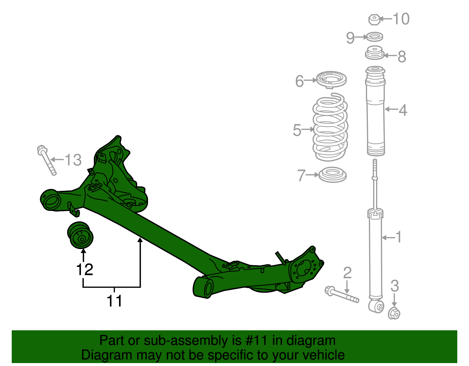 2007-2019 Toyota Axle Beam 42110-52332 | OEM Parts Online