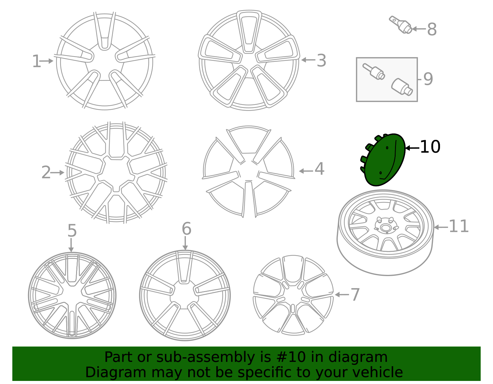 Wheel Cap - OEM Center Cover Replacement | AutoNation Parts