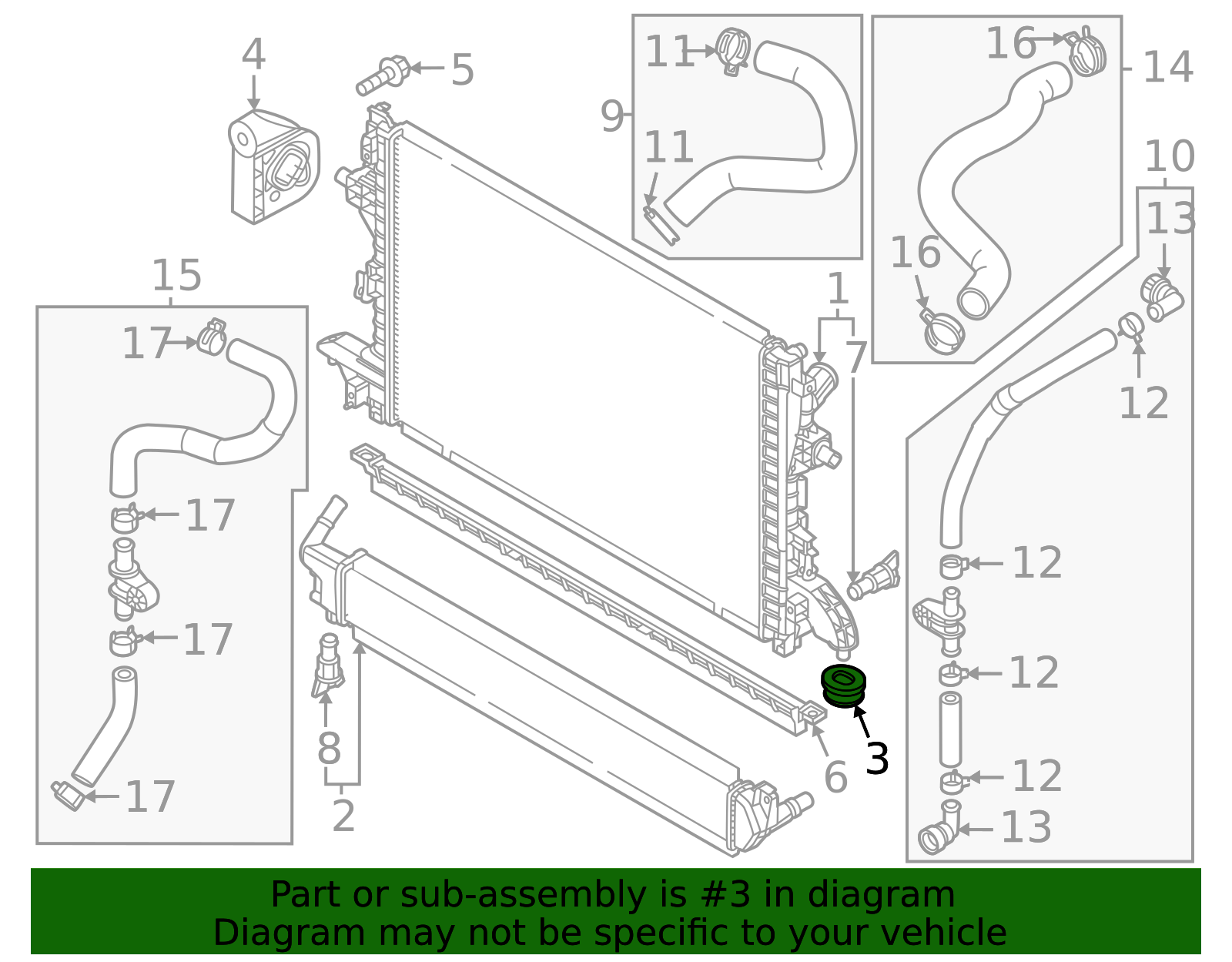25336-AA000 - Radiator Assembly Lower Insulator 2023-2025 Kia | Kia ...
