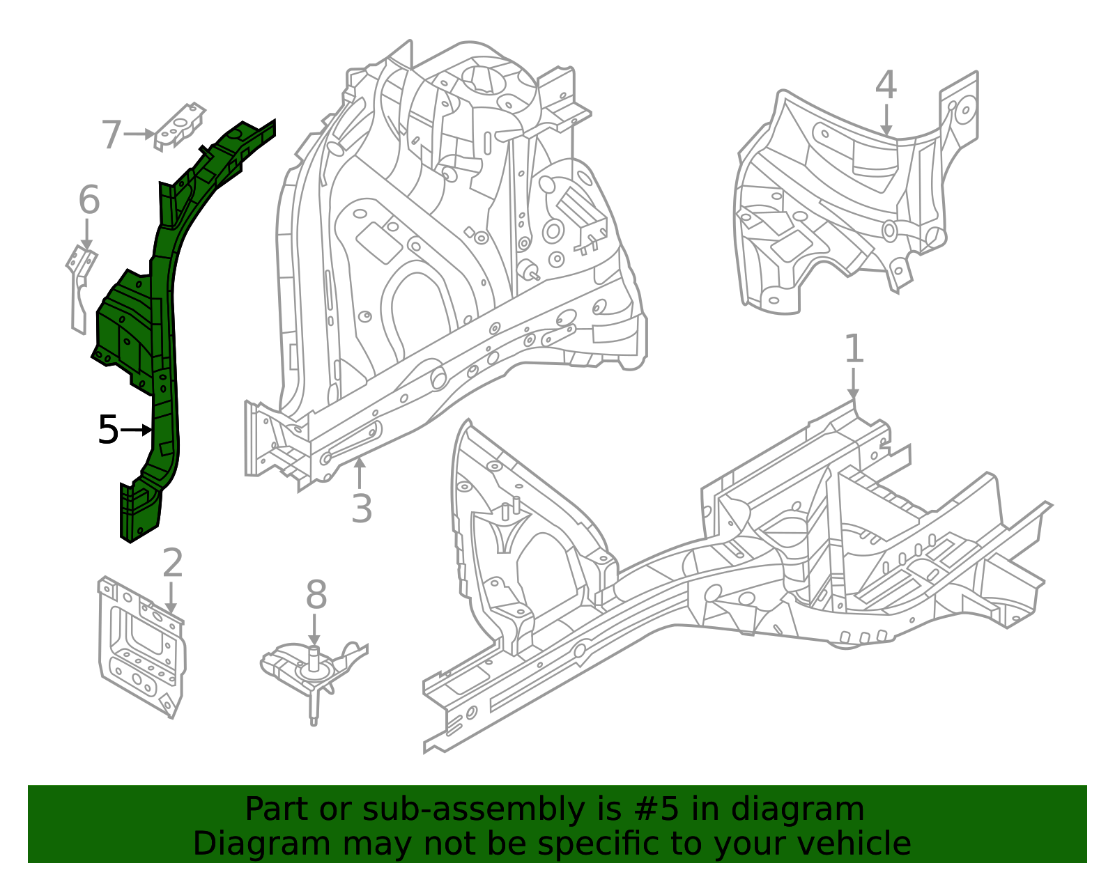 2022-2024 Kia Carnival Apron Panel 64550-R0000 | TascaParts.com