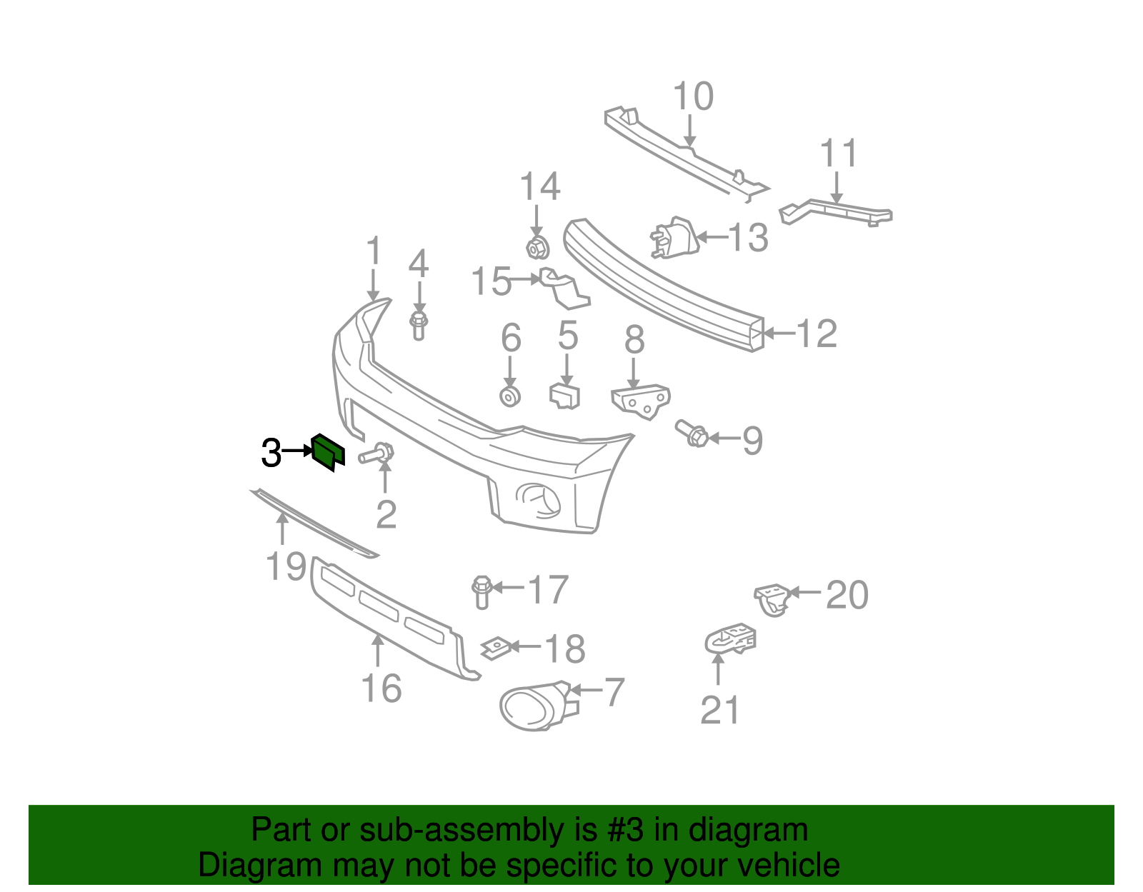1999-2025 Toyota Fog Lamp Assembly Nut 90179-06127 | Toyota Parts Center