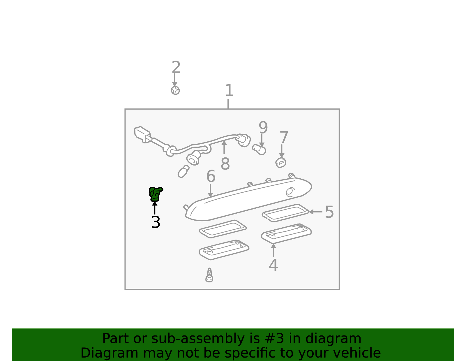 1998-2005 Toyota License Lamp Clip 76817-23010 | Toyota Parts Center