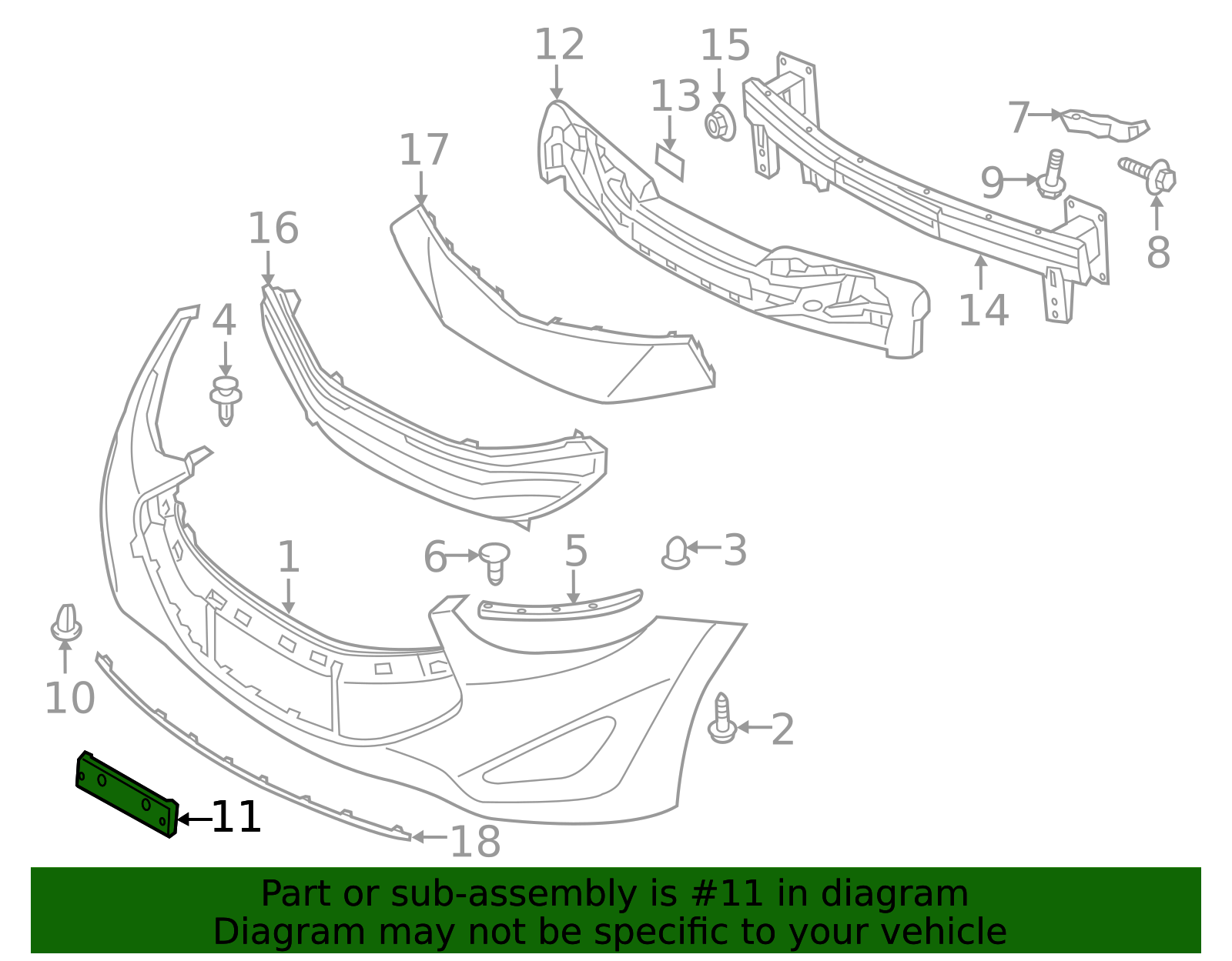 Hyundai - 86519-3X511 - License Bracket - 2013 Hyundai Elantra Coupe ...