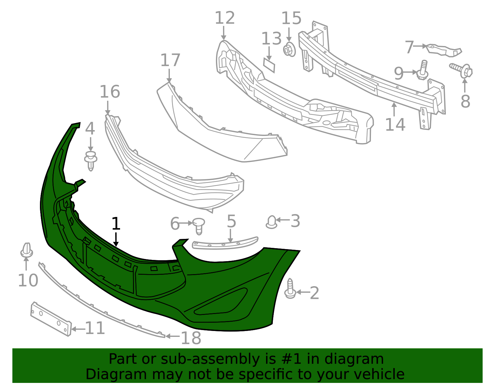 2013 Hyundai Elantra Coupe Bumper Cover 86511-3X500 | QuirkParts