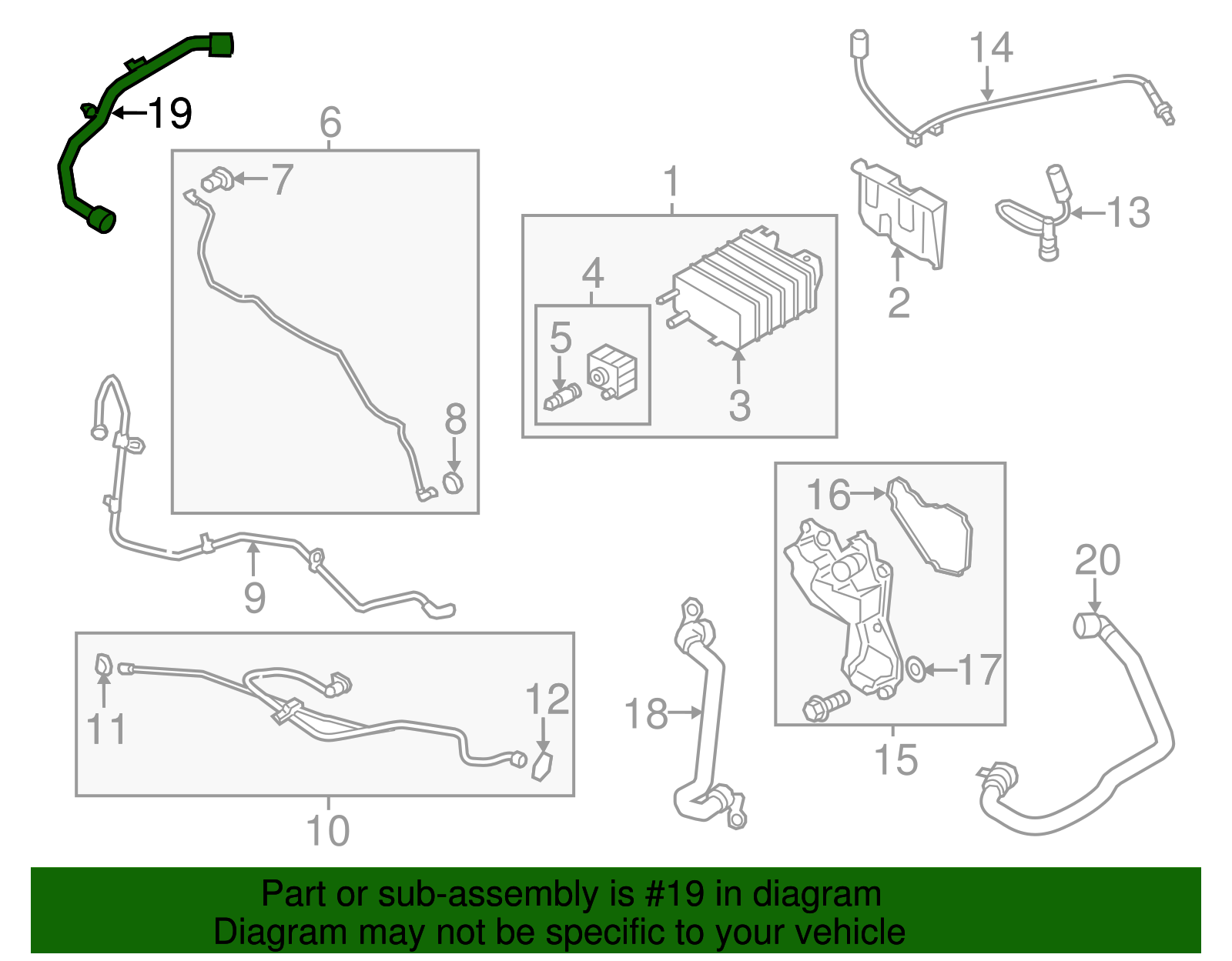 2013-2016 Ford PCV Hose BM5Z-6A664-F | Ford OEM Parts Outlet