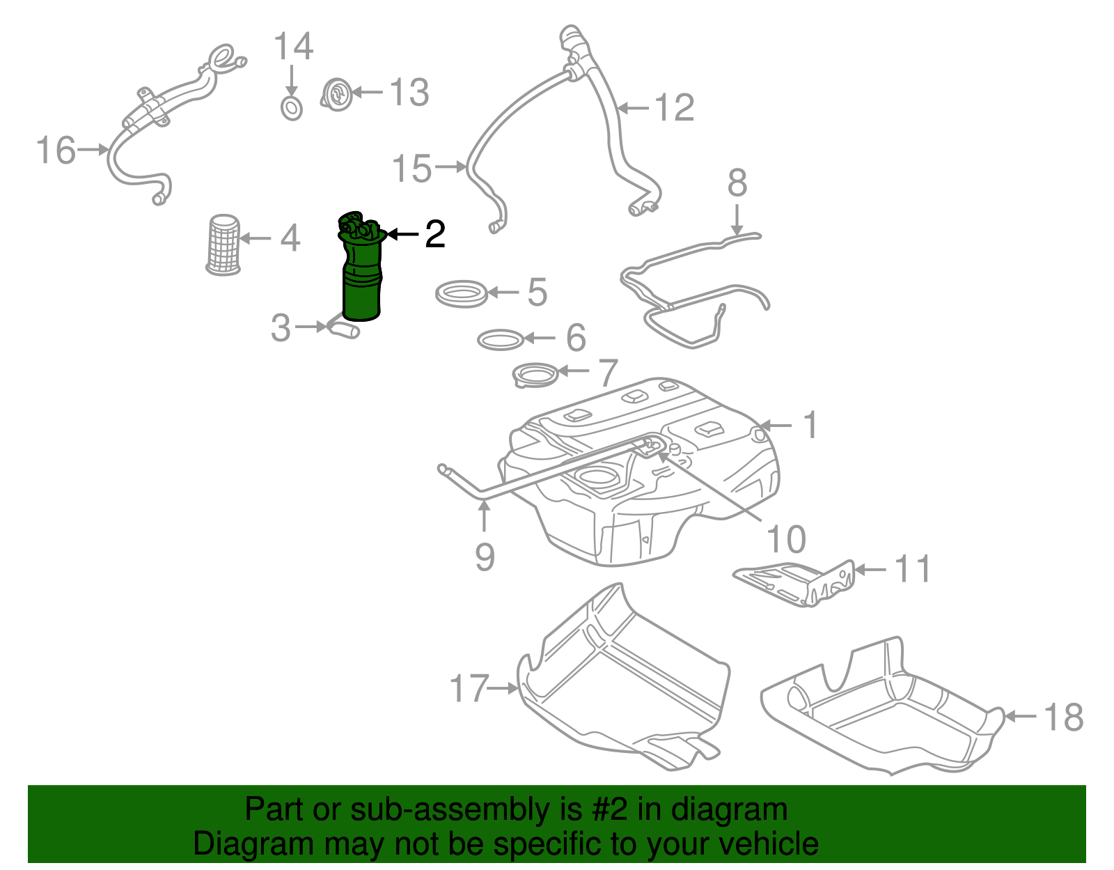 2002-2005 Land Rover Freelander | Fuel Pump | WFX000210 | Express Land ...
