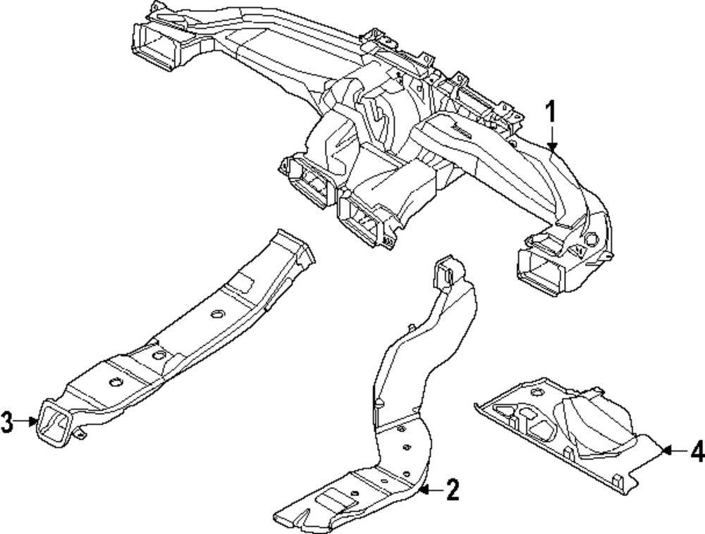 97010-L2AA0 - Center Duct 2025 Kia K5 | Kia.Parts Store