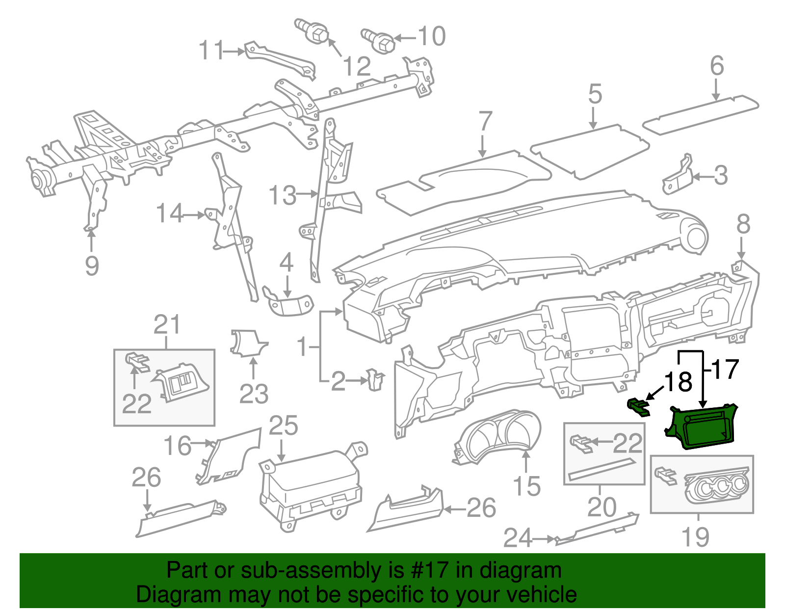 5540521050b0 - Toyota Center Bezel 2011-2015 Scion tC | Performance ...