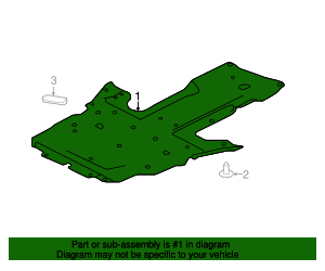 2018-2020 Jaguar F-Pace Under-Body Shield T4A12828 | OEM Parts Online