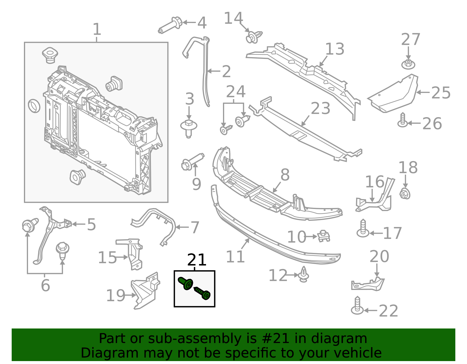 Radiator Support Air Deflector Clip W710752-S300 | OEM Parts Online
