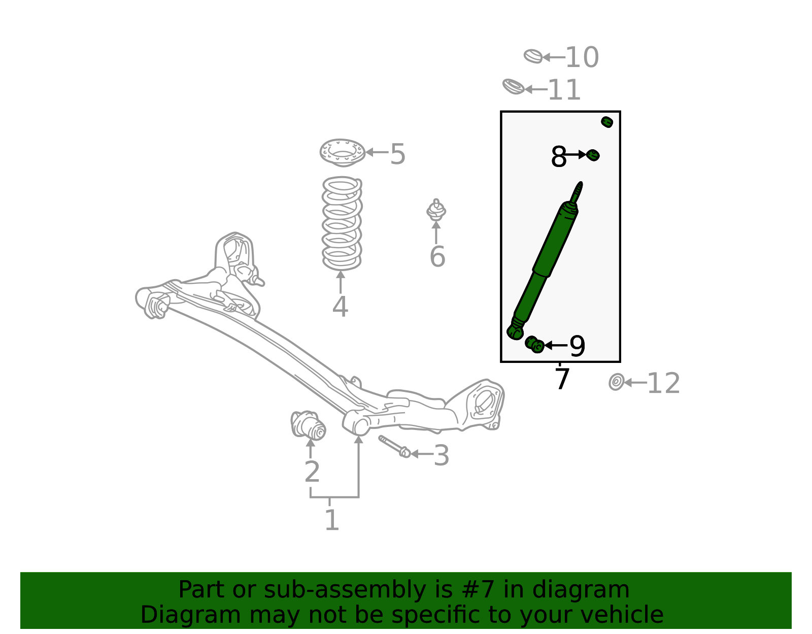 48531-A9014 - Shock Absorber (Left, Right, Rear) Longo Toyota Parts