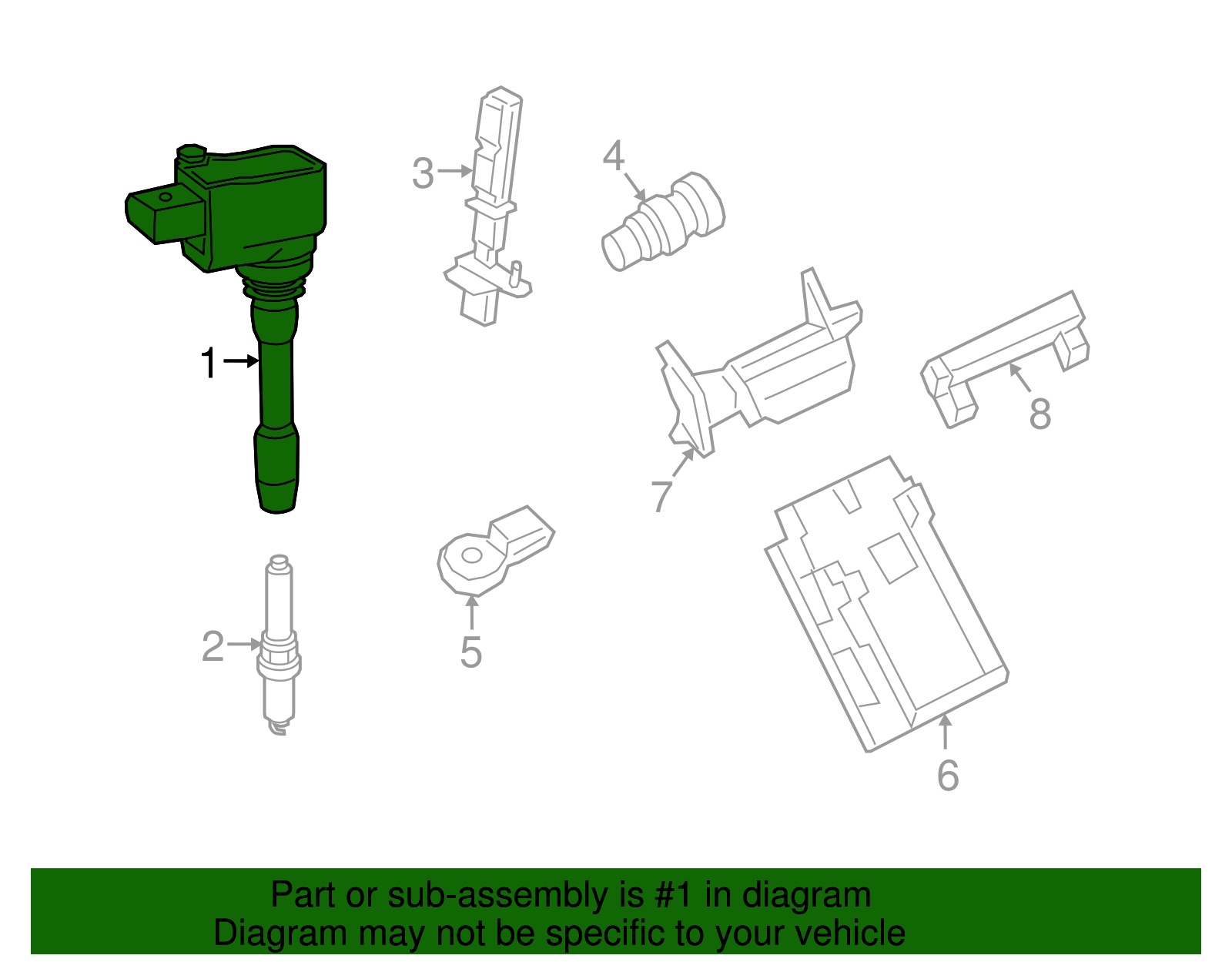 2014-2018 Porsche Ignition Coil 946-602-104-04 | Sunset Porsche Parts