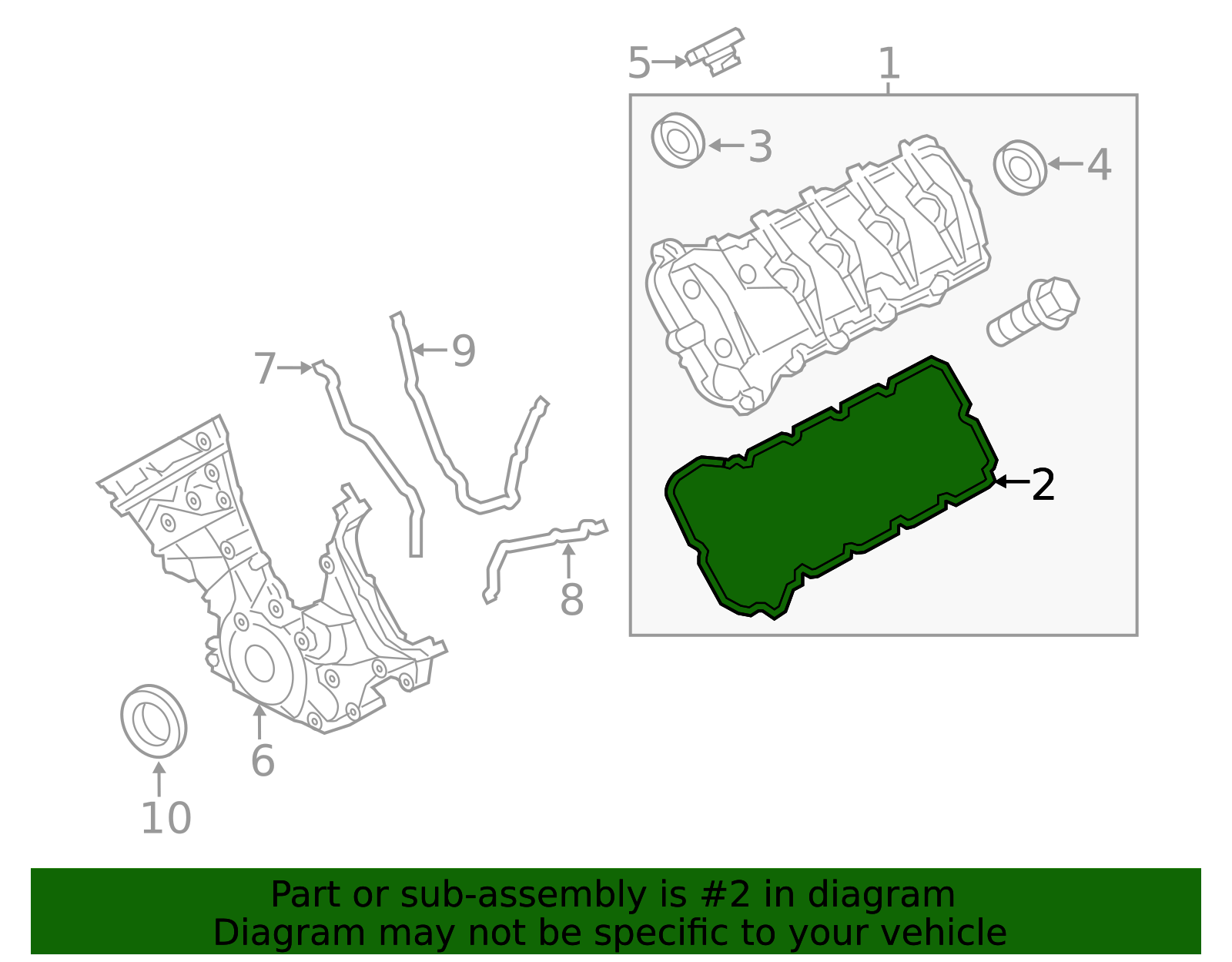 KR3Z-6584-A - High-Quality Valve Cover Gasket for AutoNation Parts