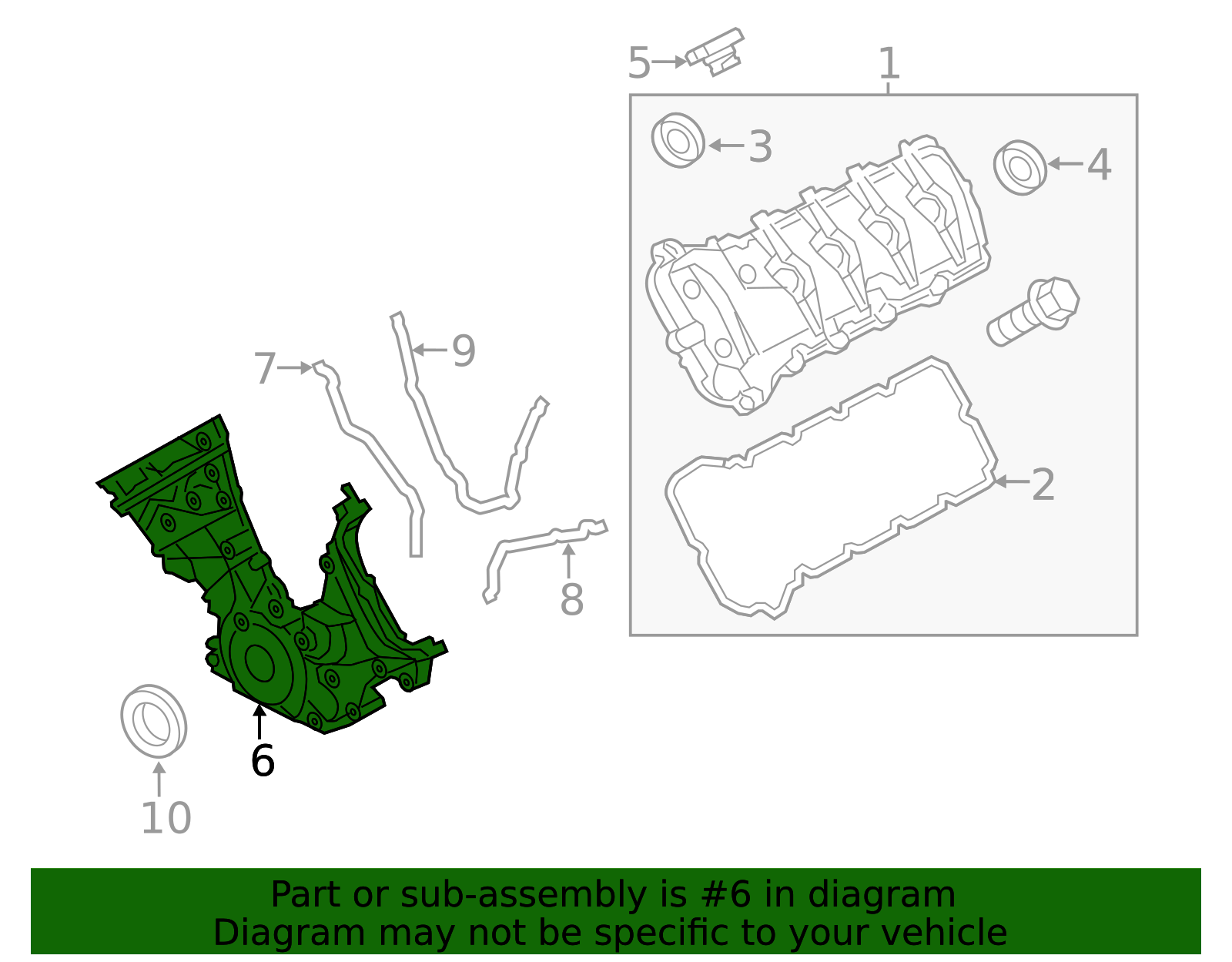 2020-2022 Ford Mustang Timing Cover kr3z6019a | TascaParts.com