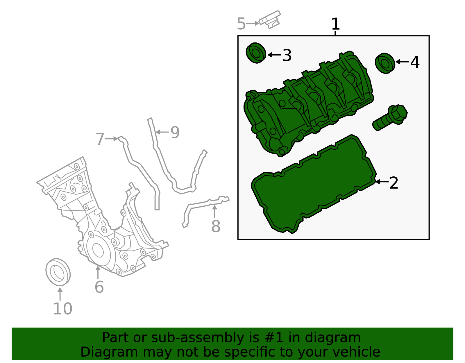 2020-2023 Ford | Valve Cover | KR3Z-6582-K | Walls' Ford Parts