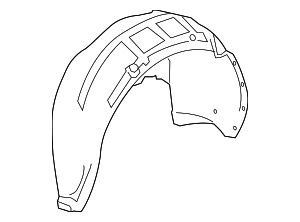23124173 - Rear Driver Side Wheelhouse Liner 2014-2020 Chevrolet Impala ...