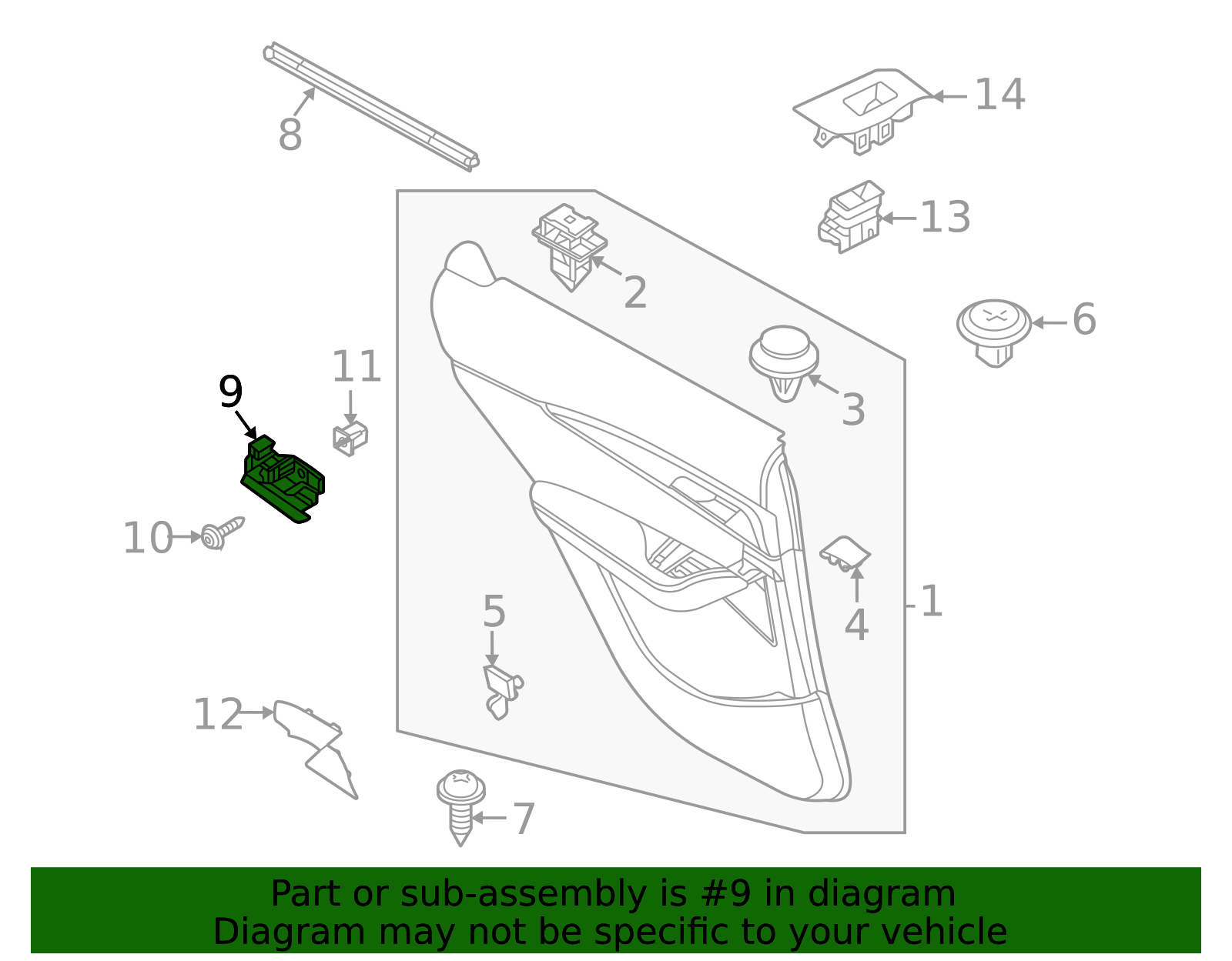 2019-2025 Mazda Handle, Inside BDTT-58-330B | Mazda Parts Deals
