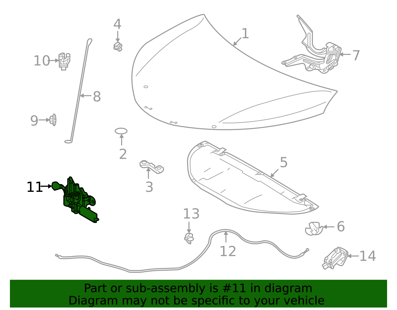 53510-08060 - High-Quality Latch Assembly for 2021-2025 Toyota Sienna ...