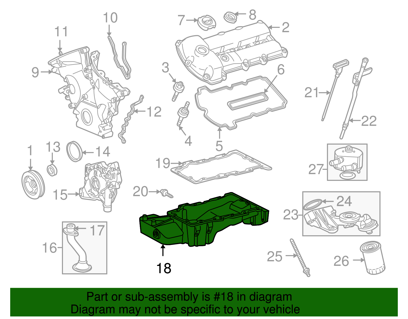 2000-2008 Jaguar S-Type Oil Pan XR855871 | JaguarParts.com