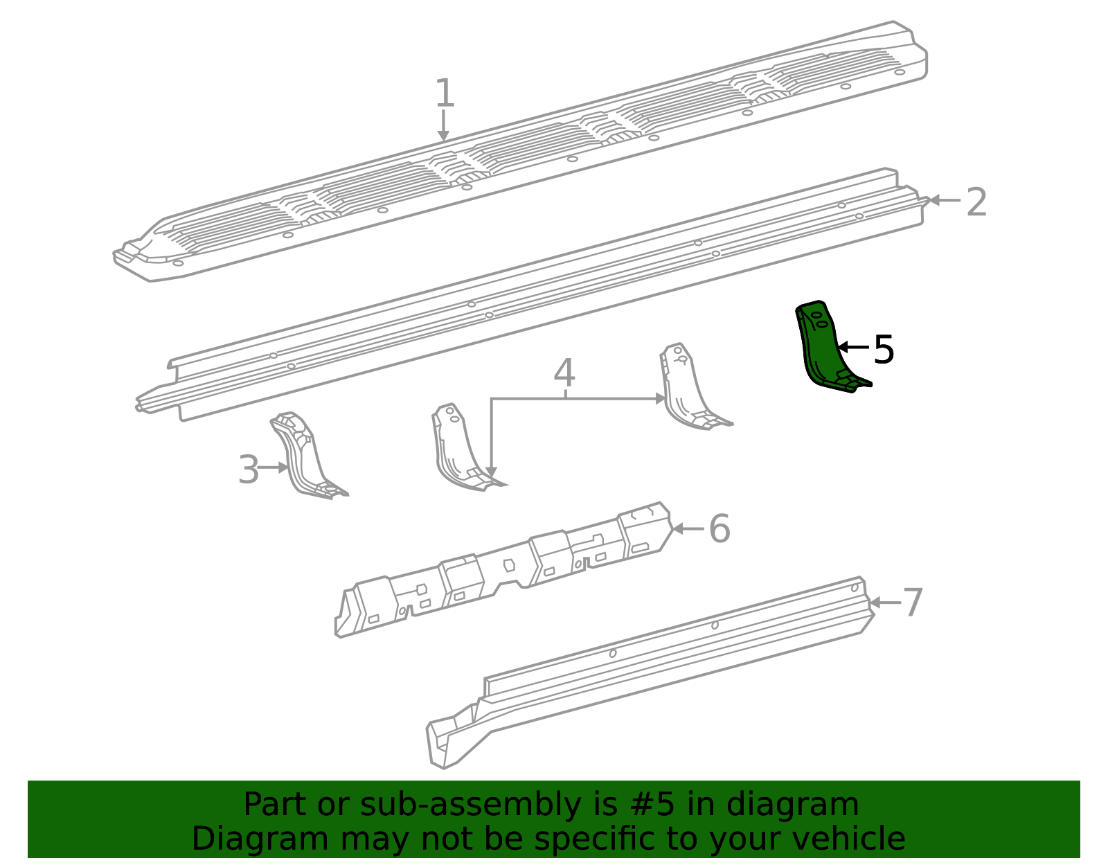 2023-2025 Toyota Sequoia Mount Bracket 51798-0C060 | Toyota Parts Center