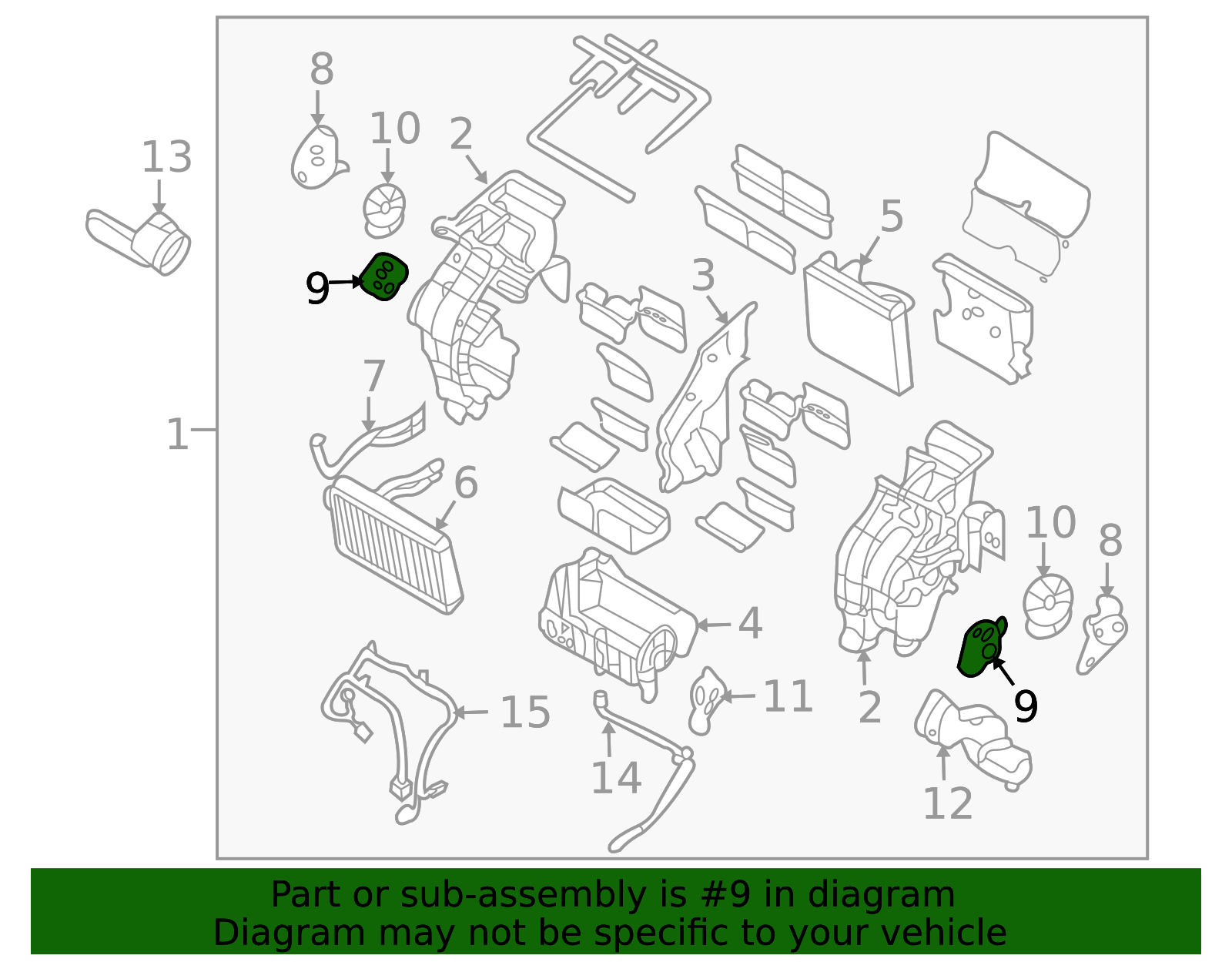 97157-4D000 - High-Quality HVAC Defrost Mode Door Actuator for 2007 ...