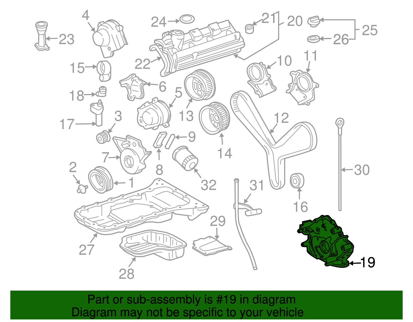 2004-2009 Toyota Oil Pump 15100-50040 | Toyota Parts Center