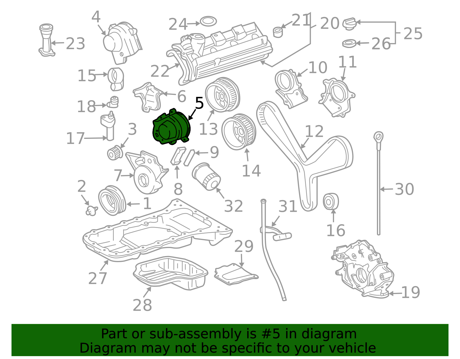 1998-2009 Toyota Front Cover 11308-AC010 | MotorMotor