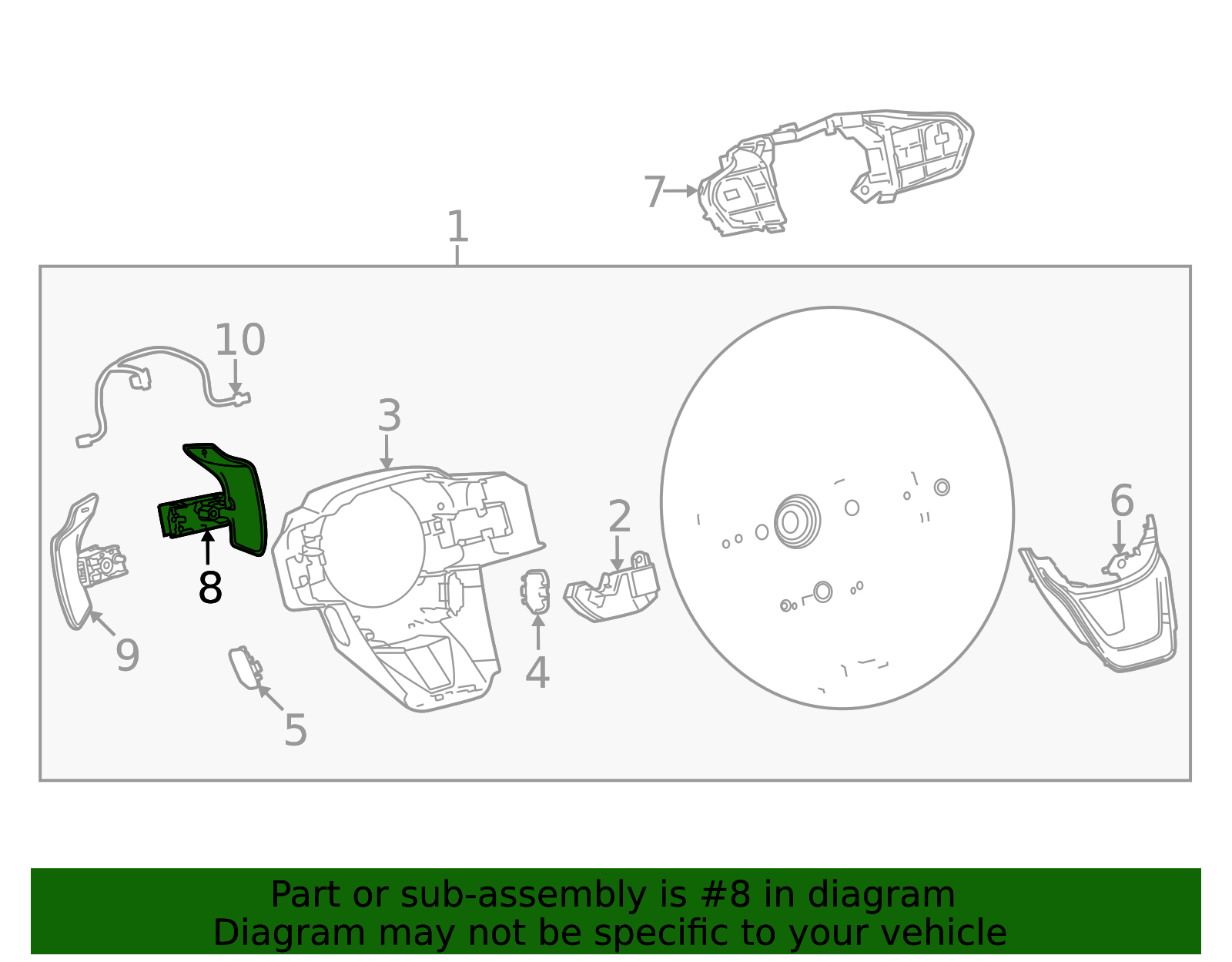 84610-50060 - High-Quality Steering Wheel Transmission Shift Control ...
