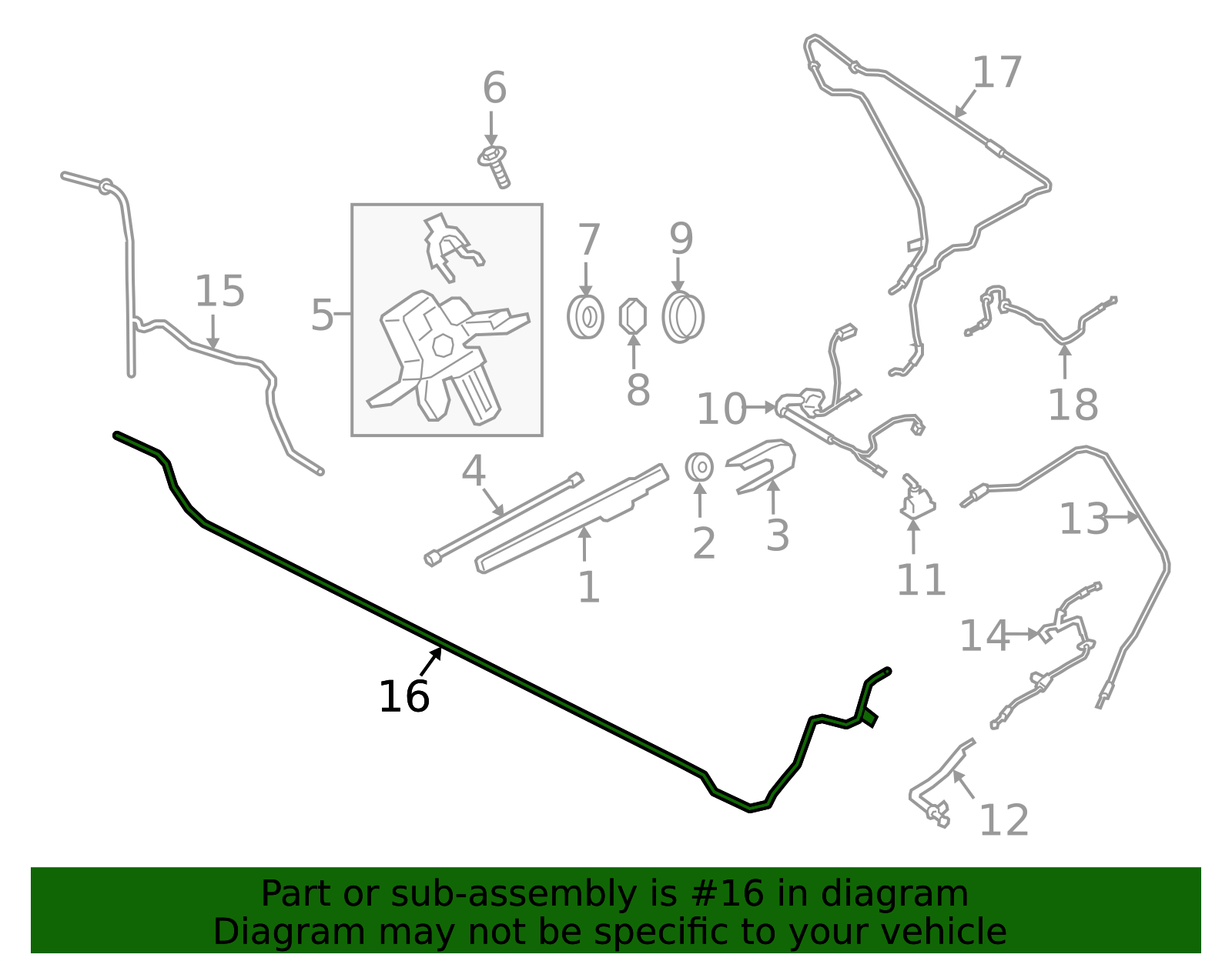 2018-2024 Ford Washer Hose JL1Z-17A605-B | Ford OEM Parts Outlet