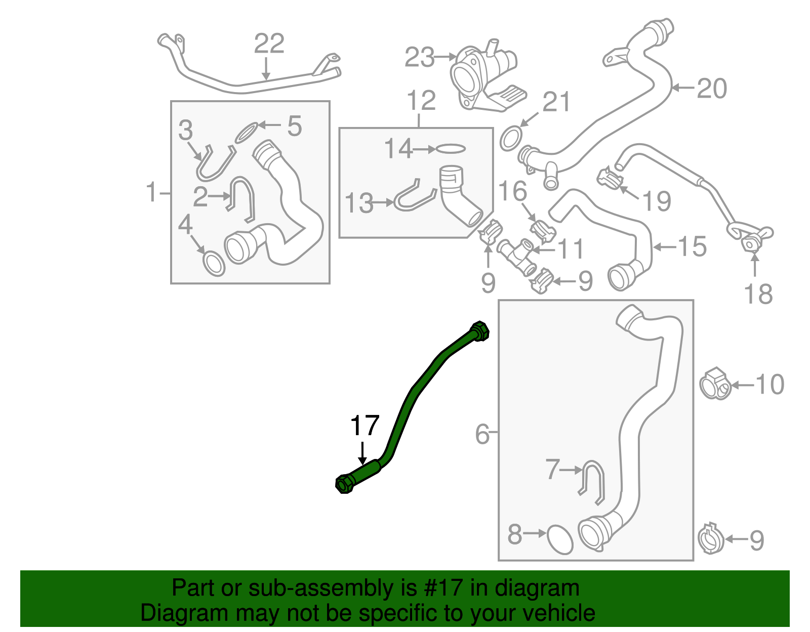8R0-121-081-AQ - Reservoir Hose 2013-2017 Audi Q5 | Audi OEM Parts Guy