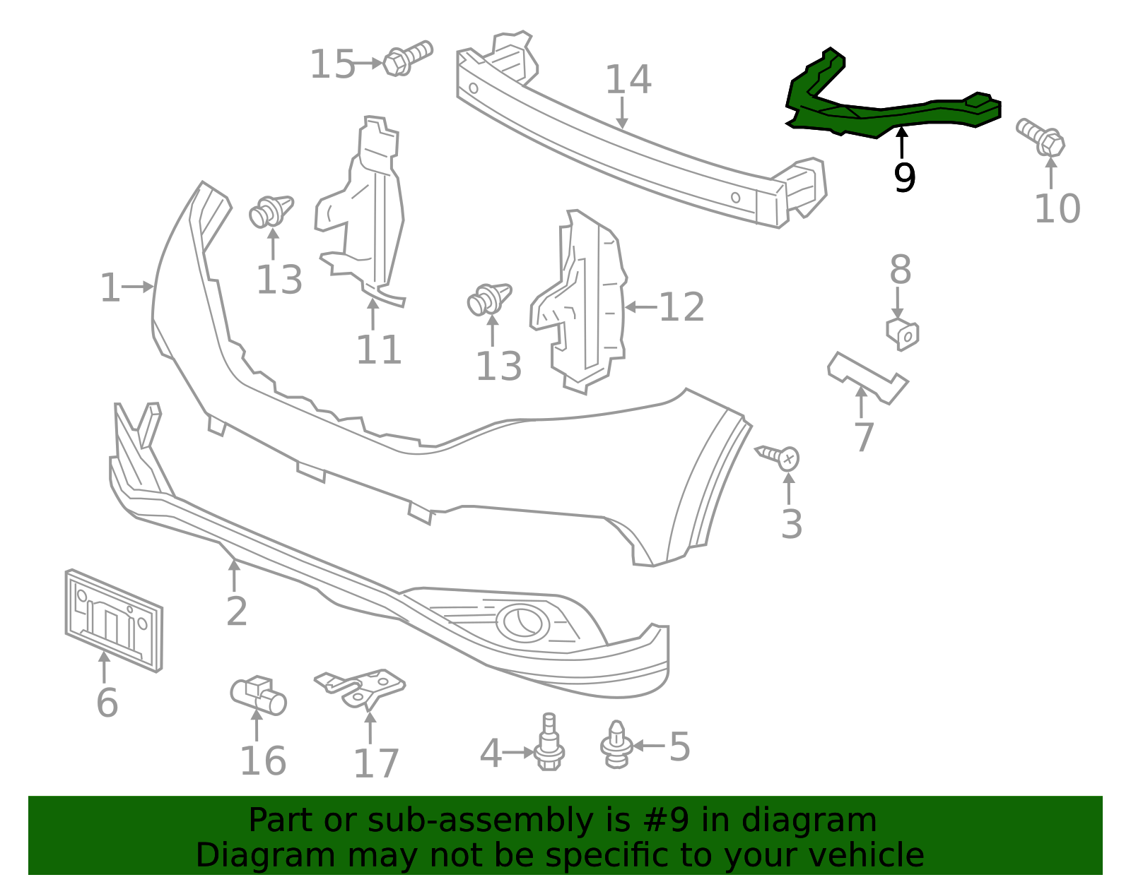 OEM 2012-2014 Honda CR-V Headlamp Bracket 71190-T0A-A00 | Honda ...