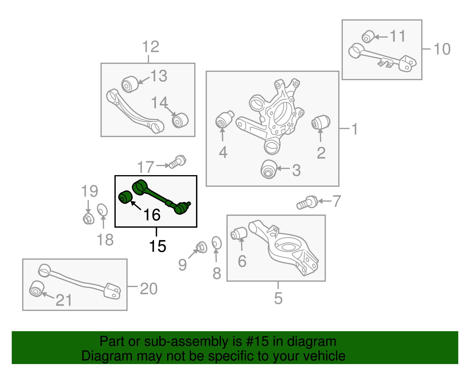2010-2016 Hyundai Genesis Coupe Lateral Arm 55250-2M100 | OEM Parts Online