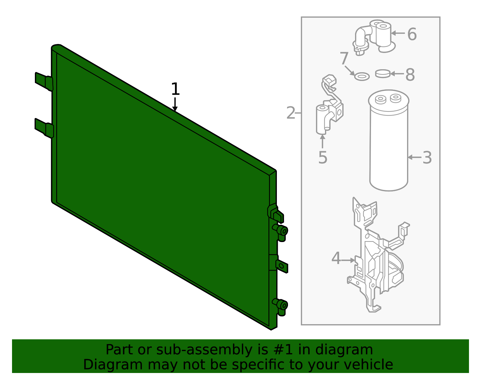 2023-2025 Nissan ARIYA Condenser 92110-5MP0A | My Nissan Part