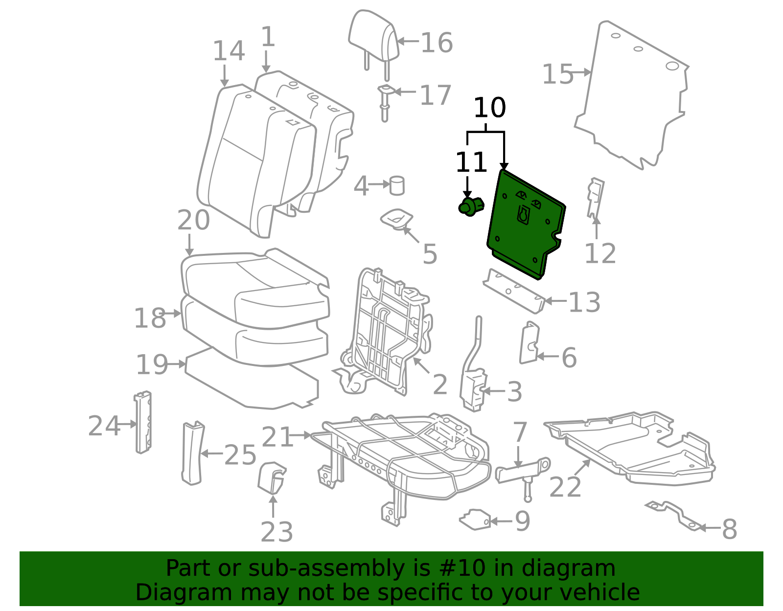 Genuine Official Toyota Back Panel Trim part# 71890-60030-C1 for 2014 ...