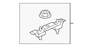 2022-2025 Toyota Corolla Cross Mount Bracket 63473-0A040 | Toyota Parts ...