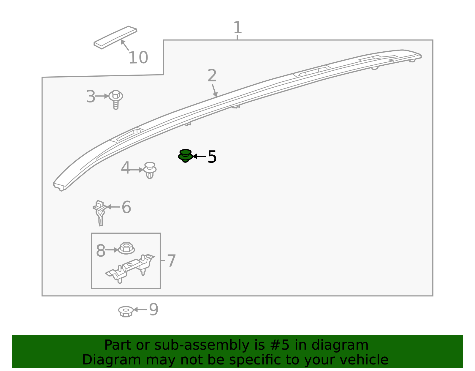90467-08235 - Roof Rack Clip 2019-2025 Toyota | Longo Toyota Parts